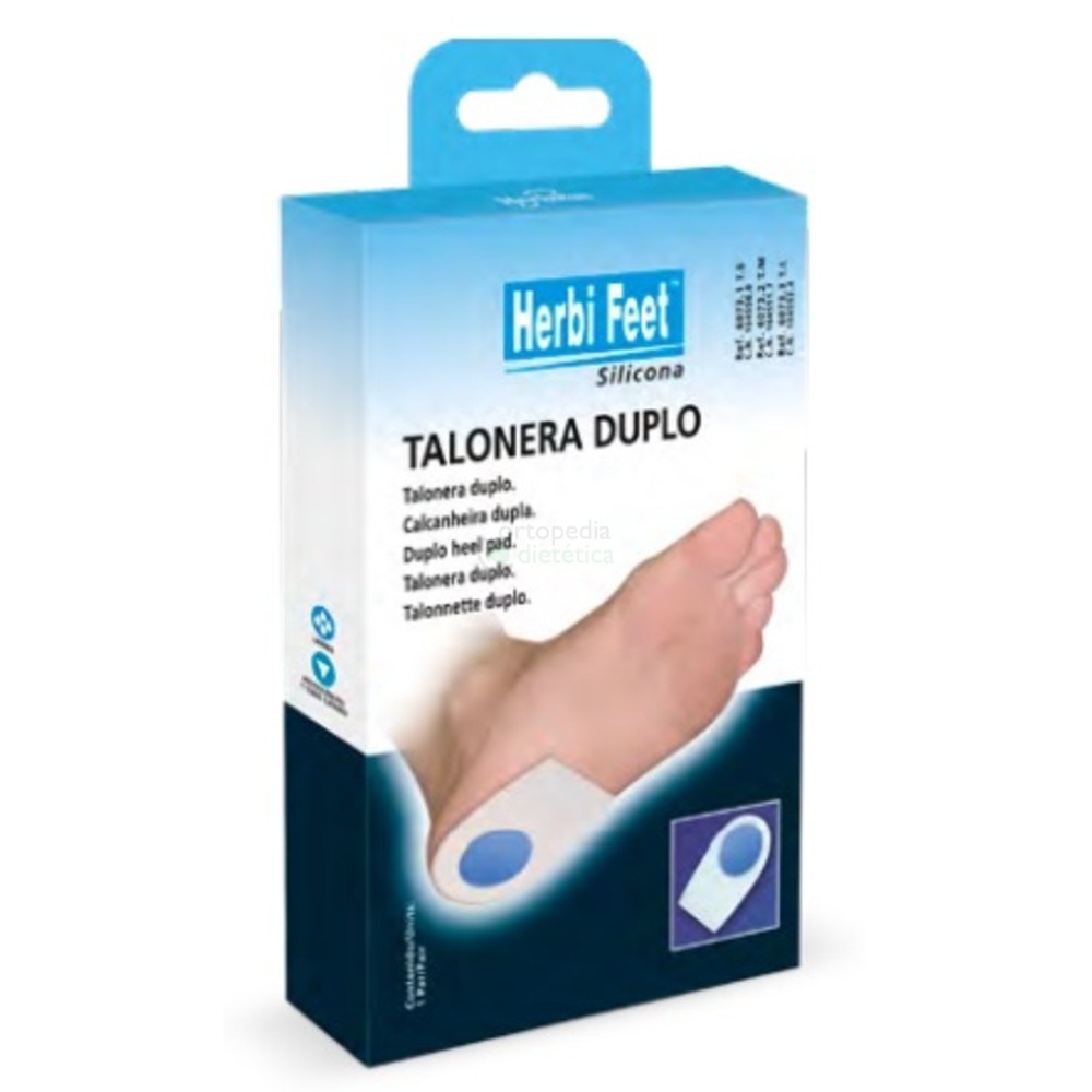 Talonete Ortopédica Silicone Duplo | Herbi Feet - Ortopedia e Dietetica
