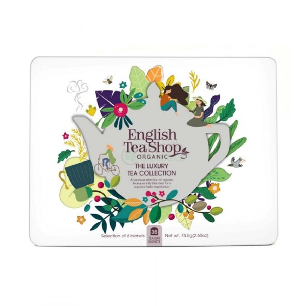 Lata Luxuosa Presente 36 Saq | English Tea - Ortopedia e Dietetica