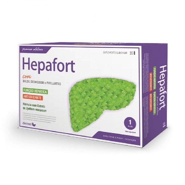 HEPAFORT | Embalagem 20 ampolas de15ml - Ortopedia e Dietetica