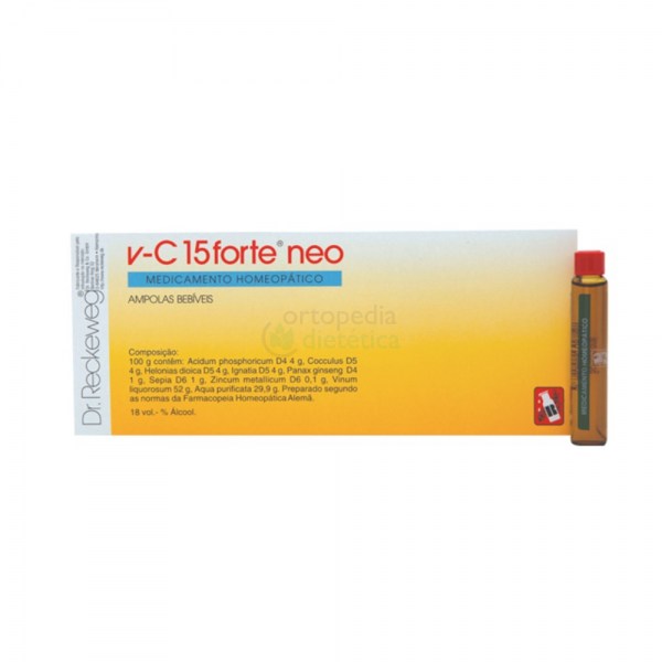 V-C 15 Forte Neo | Caixa de 24 ampolas bebí­veis de 10 ml. - Ortopedia ...