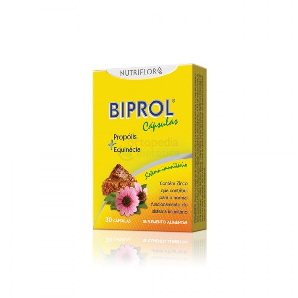 BIPROL Própolis + Equinácia | Embalagem 30cap - Ortopedia e Dietetica